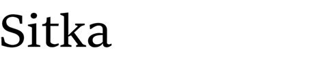 Sitka In Use Fonts In Use