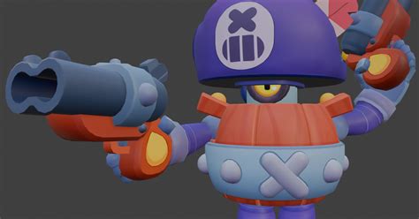 Darryl Brawl Stars By GoatGamez Download Free STL Model Printables Com Darryl Brawl Stars By GoatGamez Download Free STL Model Printables Com