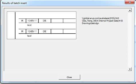 Cadtools Tools Batch Processs Issue Batch Insert