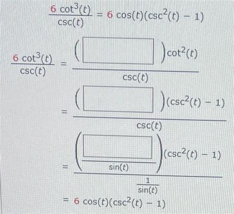 Solved Csct6cot3t6costcsc2t−1