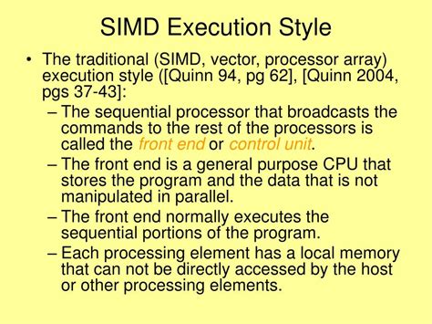 Ppt Simd And Associative Computational Models Powerpoint Presentation