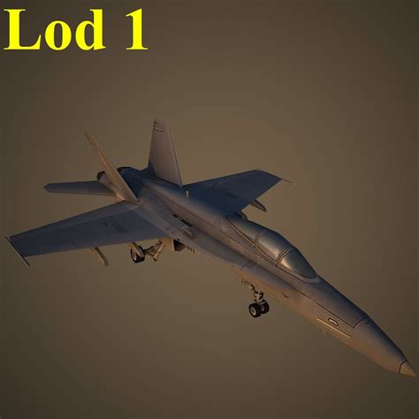 F18d 3d Модель 58 Max Free3d