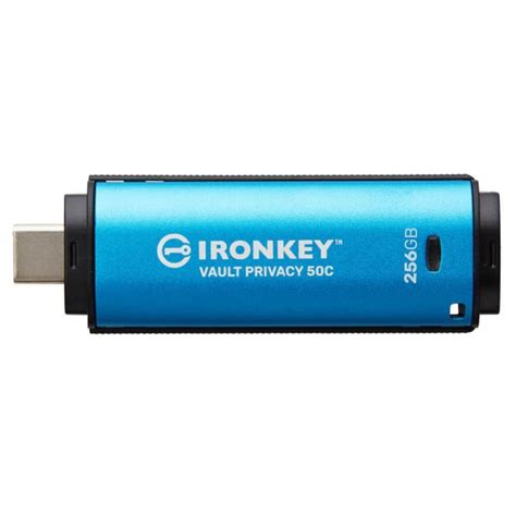 Kingston Ironkey Vault Privacy 50 Type C Xts Aes Encrypted Usb Flash Drive 256gb Ikvp50c 256gb
