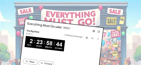 email countdown timer how to add a quick simple clock in gmail