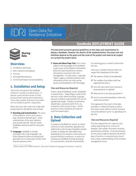 geonode deployment guide gfdrr