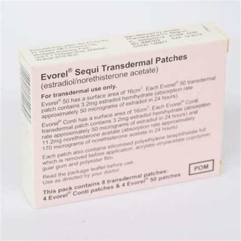 Evorel Sequi Hrt Patches 32mg112mg 8 Ashtons
