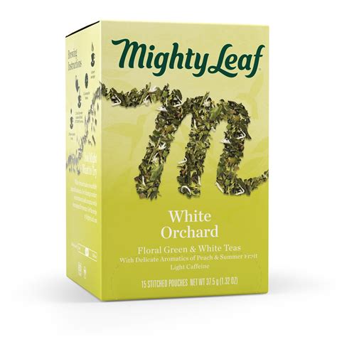 Mighty Leaf Tea White Orchard Green And White Tea 15 Tea Bags