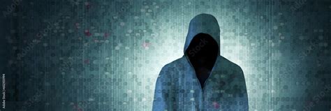 Hacker Without Face Concept Of Dark Web Hacking Cybersecurity Ai