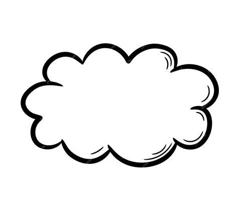 Conversation Clouds Clipart In Black