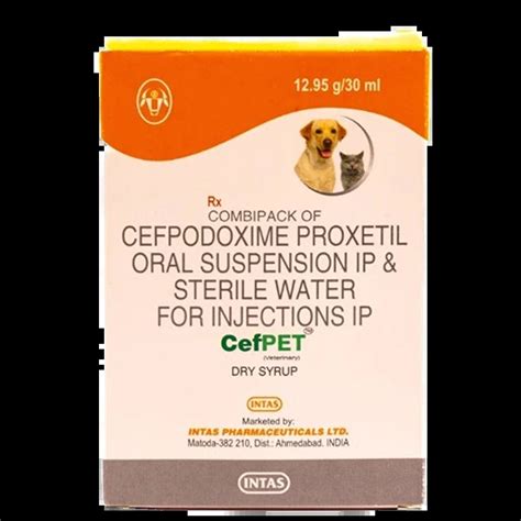 Cefpet Suspension And Tablet Broad Spectrum Antibiotic For Pets