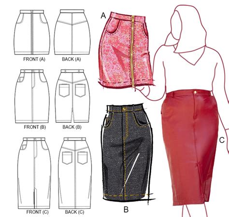 High Waist Pencil Skirt Pattern