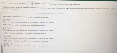 [solved] Could You Please Check My Work Use The Compound Interest Formulas Course Hero