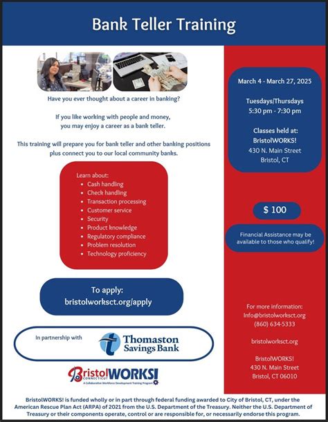 Bank Teller Training Bristol Connecticut The All Heart City Visit