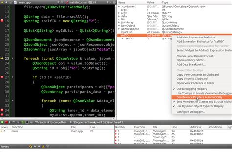 c qt creater can t show pointer type stack overflow