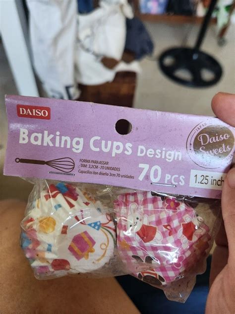 Decluttering Daiso Mini Baking Cups 2 Sets Cute Designs And Colors Food And Drinks Other Food