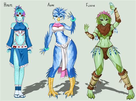 Starbound Races Females By Ronindude On Deviantart