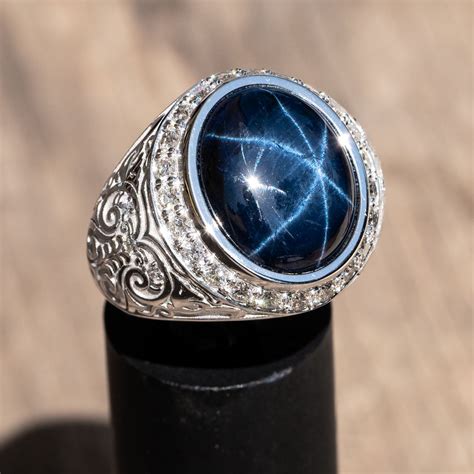 Star Sapphire Engagement Ring