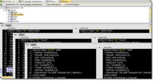 SQL Developer Database Diff Compare Objects From Multiple Schemas
