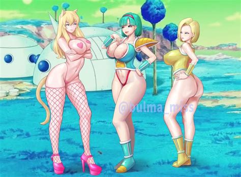 Rule 34 3girls Amber Maiz Android 18 Ass Big Ass Big Breasts Big Butt Blonde Female Blonde
