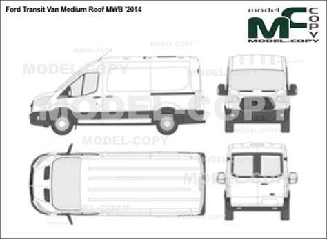 Ford Transit Van Medium Roof Mwb 2014 Disegno Model Copy Ford