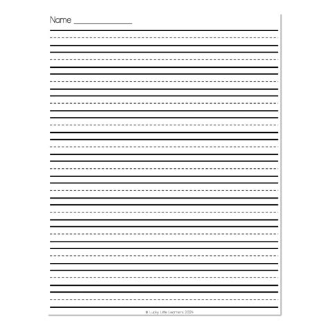 Primary Handwriting Paper Printable Free Printable Paper