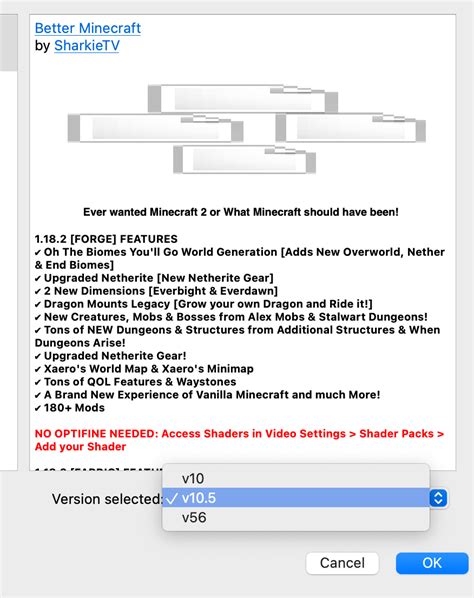 Polymc Should Show The Version Name And Not The Version Number On The Right Corner On Mr