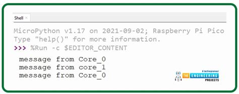 Raspberry Pi Pico Dual Core Programming With MicroPython The Engineering Projects