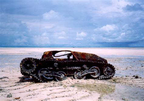 Pacific Islands World War 2 Landing Craft Betio Tarawa Atoll