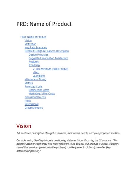 Prd Template 2020 Unduh Gratis Pdf Databases Spreadsheet