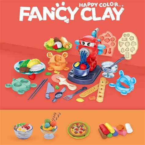 Diy Colorful Clay Play Set Shape Clay With Machines The Toy Factory