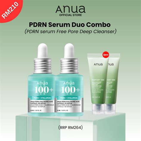 New Anua Pdrn Serum Duo Combo Buy 2 Free 2 Shopee Malaysia