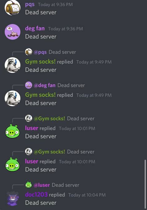 Dead Server Ontheledgeandshit