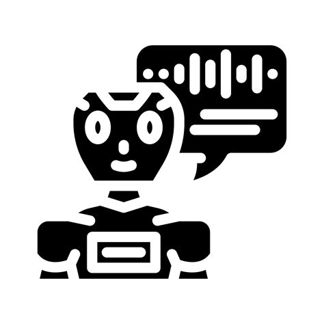 Speech Chat Bot Glyph Icon Vector Illustration 22610784 Vector Art At