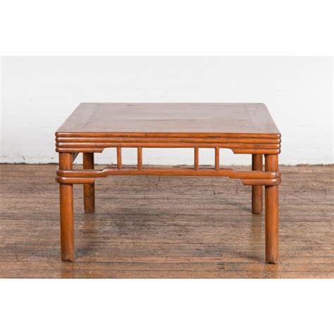 1900s Antique Square Elmwood Coffee Table Chairish