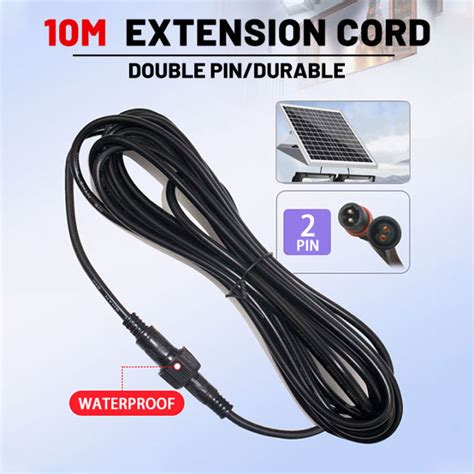 New 5m 10m Original Solar Light Extension Cable Double Pinthick Wire