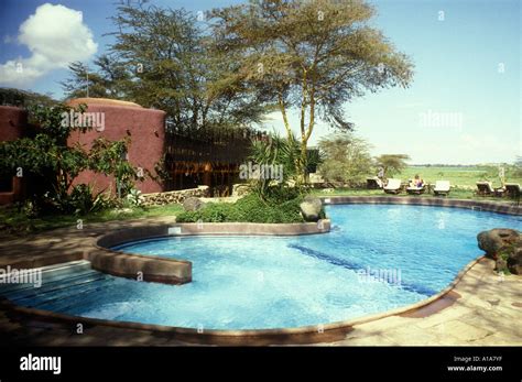 Swimming Pool And Exterior Of Amboseli Serena Lodge Amboseli National