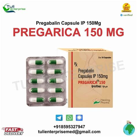 Pregarica 150 Mg Capsule Pregabalin 150mg At Rs 200 Box In New Delhi