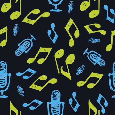 Musical Notes Seamless Pattern 2898591 Vector Art At Vecteezy