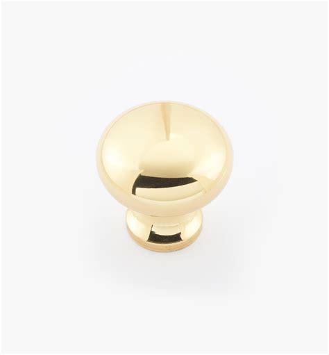 Round Brass Plain Knobs Lee Valley Tools