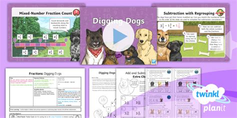 Year 6 Add And Subtract Fractions Planit Maths Lesson 3