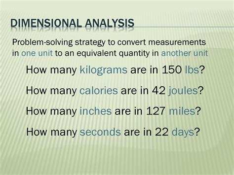 Problem-Solving Strategy for Unit Conversions - ppt download