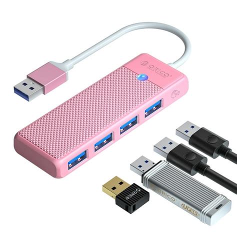 Orico 4 Port Usb 30 Hub Ultra Slim Usb Splitter For Laptop Pc