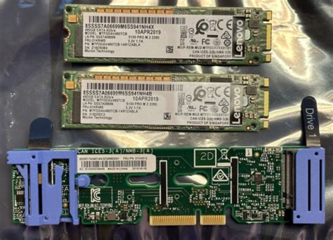 Lenovo Thinksystem Boot Device Dual M Module W X Sata Mixed Use Gb Ssd Ebay