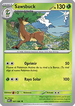 Sawsbuck Llama Blanca Base De Datos De Cartas De Jcc
