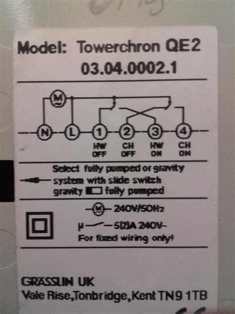 Grasslin Towerchron Qe2 Controller Boilers And Hot Water Tanks Uk