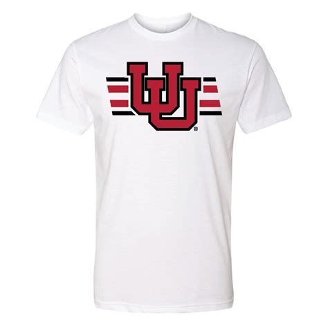 Interlocking Uu Utah Stripe Youth T Shirt Dahlelama