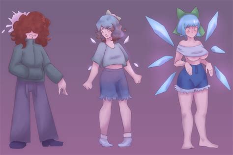 Rule 34 Cirno Female Gender Transformation Huge Ass Huge Breasts Mtf Transformation Notjolatte