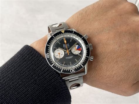 Roal GenÈve Diver 20 Atm Vintage Swiss Manual Winding Chronograph