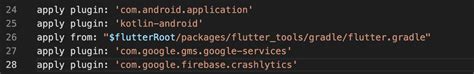 Firebase Running Flutter App In Android Emulator Due To Crashlytics Buildgradle Error Stack