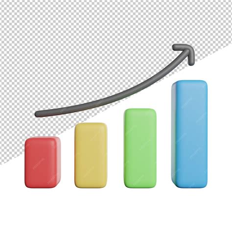 Premium Psd Growth Graph Increase A Bar Graph With A Bar Chart In The